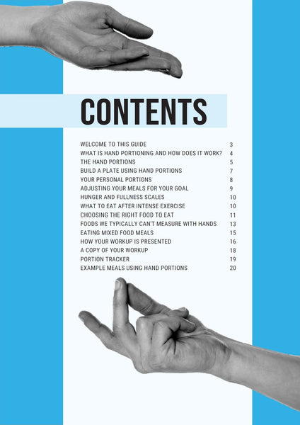 Shakeshifters Hand Portioning Guide | Portion Control Using Your Hand